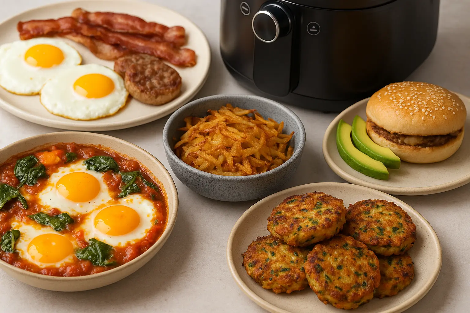 Air-Fryer Global Breakfasts in Under 20 Minutes