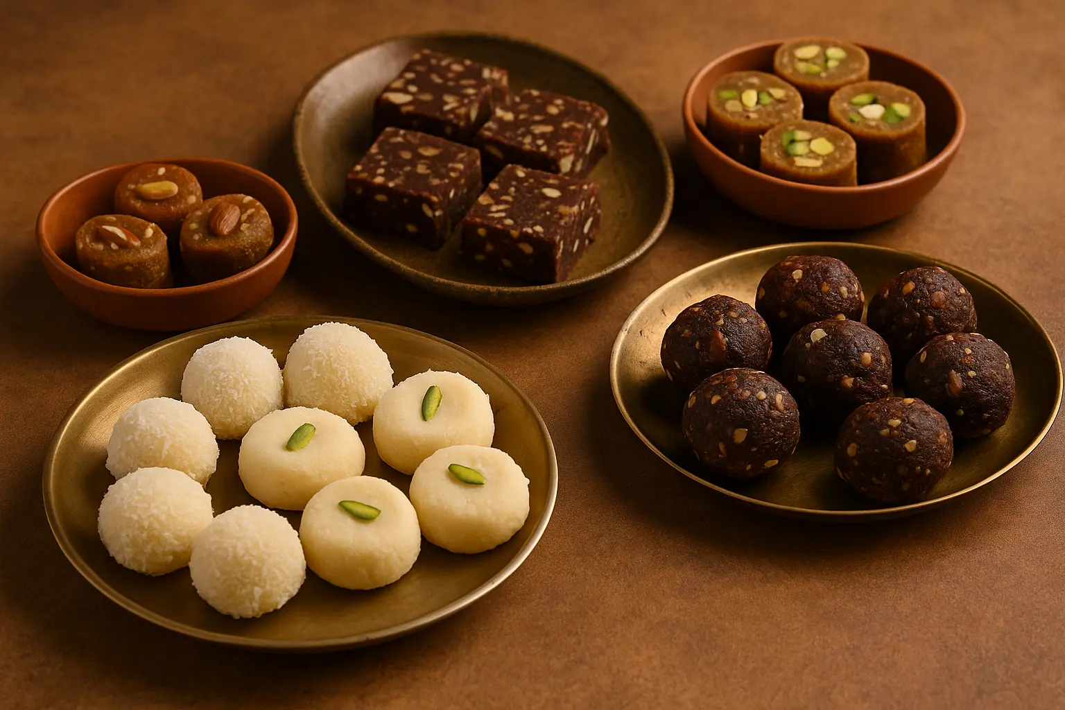 Festive No-Bake Indian Sweets in Minutes