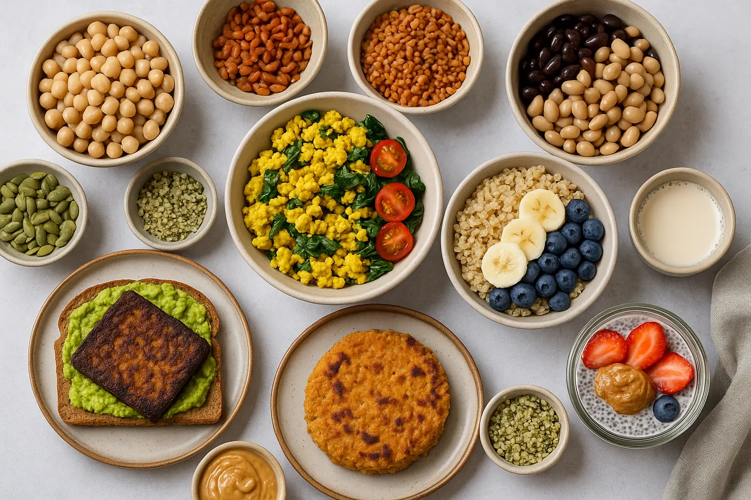 High-Protein Vegetarian Breakfasts Without Eggs or Meat