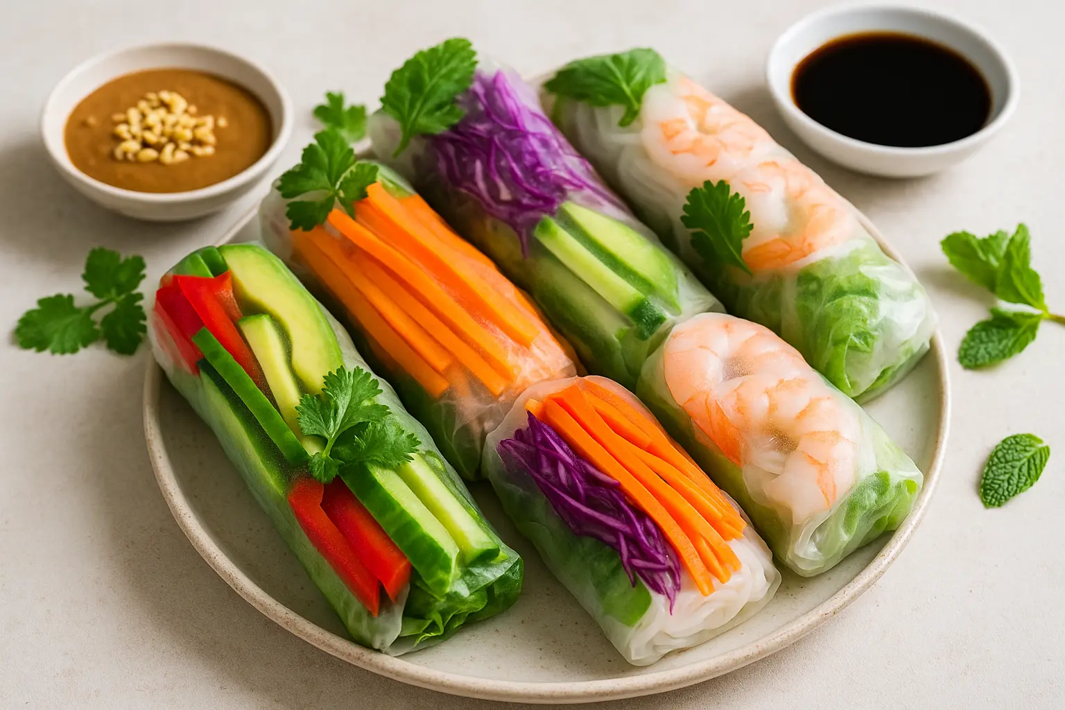 Rice Paper Rolls from Around the Globe – Healthy No-Cook Ideas